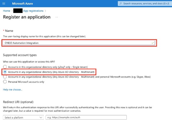 How to configure MS Azure Automation for integration with ONEiO – Help Center