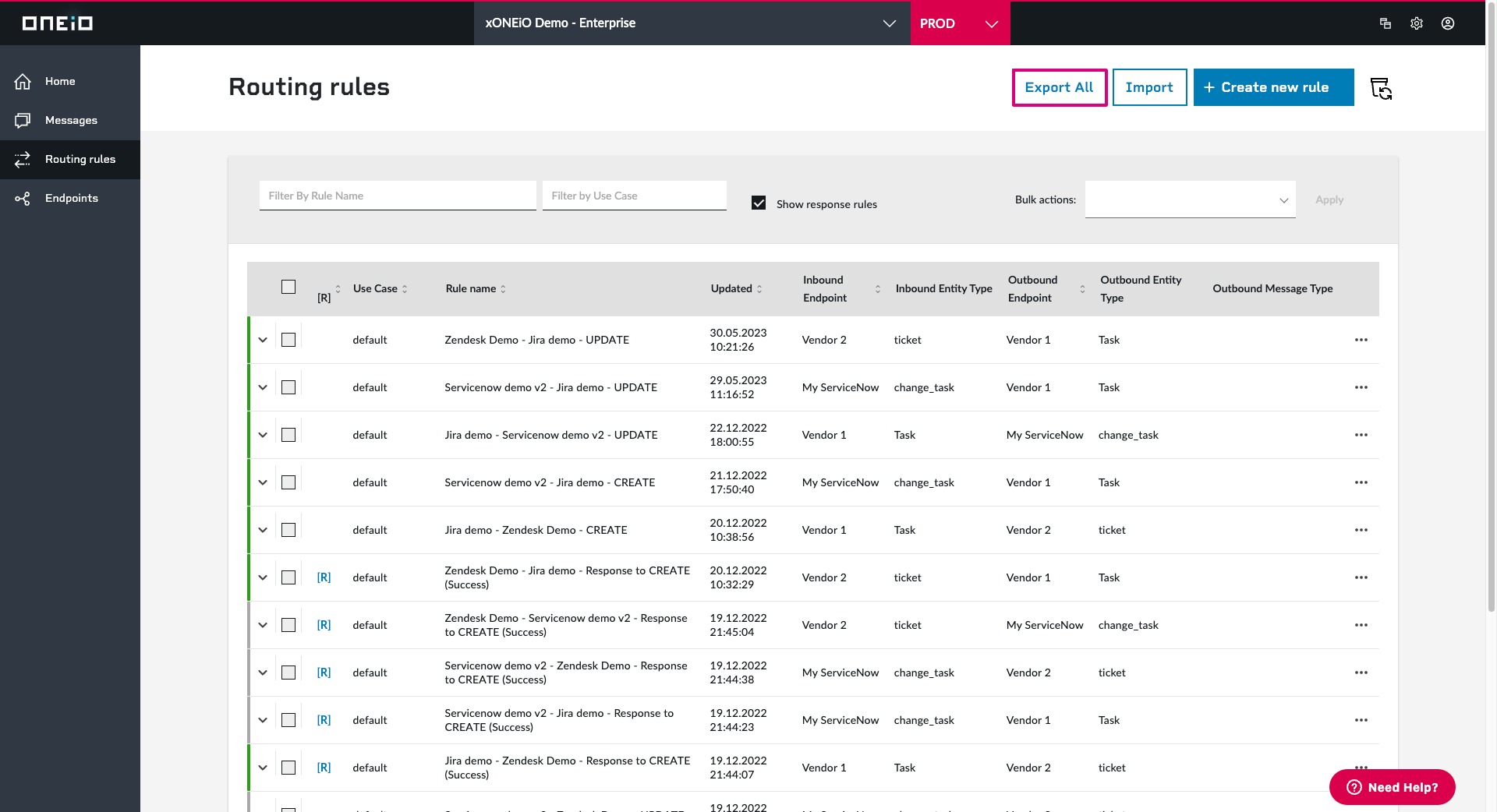 How to use the Routing Rule export & import function – Help Center